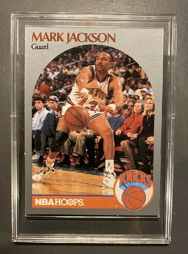 AUTHENTIC Mark Jackson Menendez Brothers Card 1990-91 Hoops PSA MINT ...