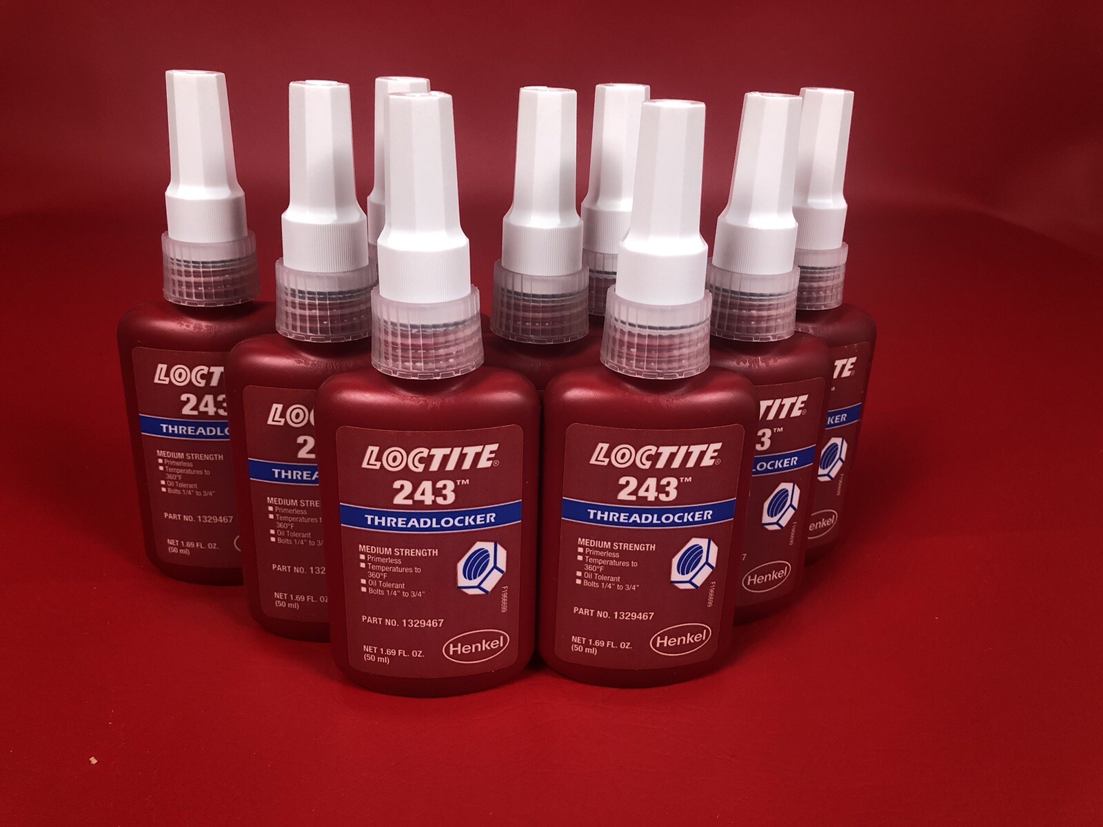 Henkel Loctite 243 50ml Medium Strength Threadlocker FIX Screw Adhesive ...