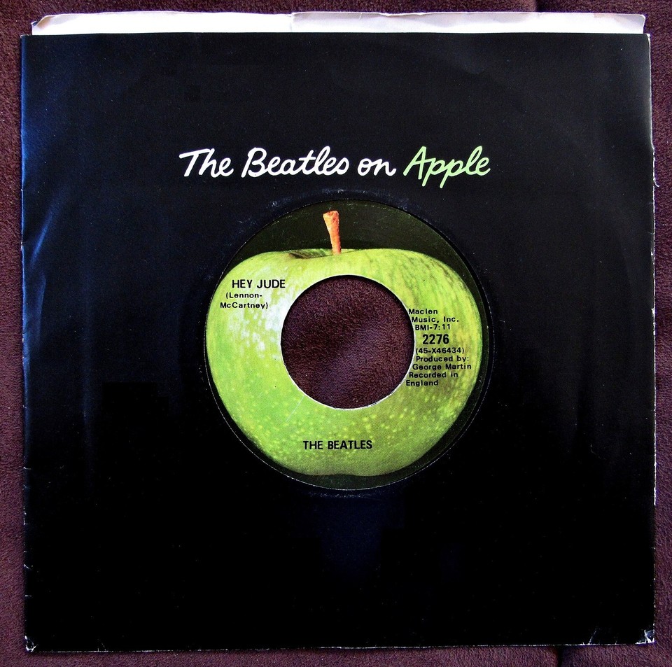 Beatles 45 Hey Jude 1969 Pressing Los Angeles Apple Absolute Hardest-to ...