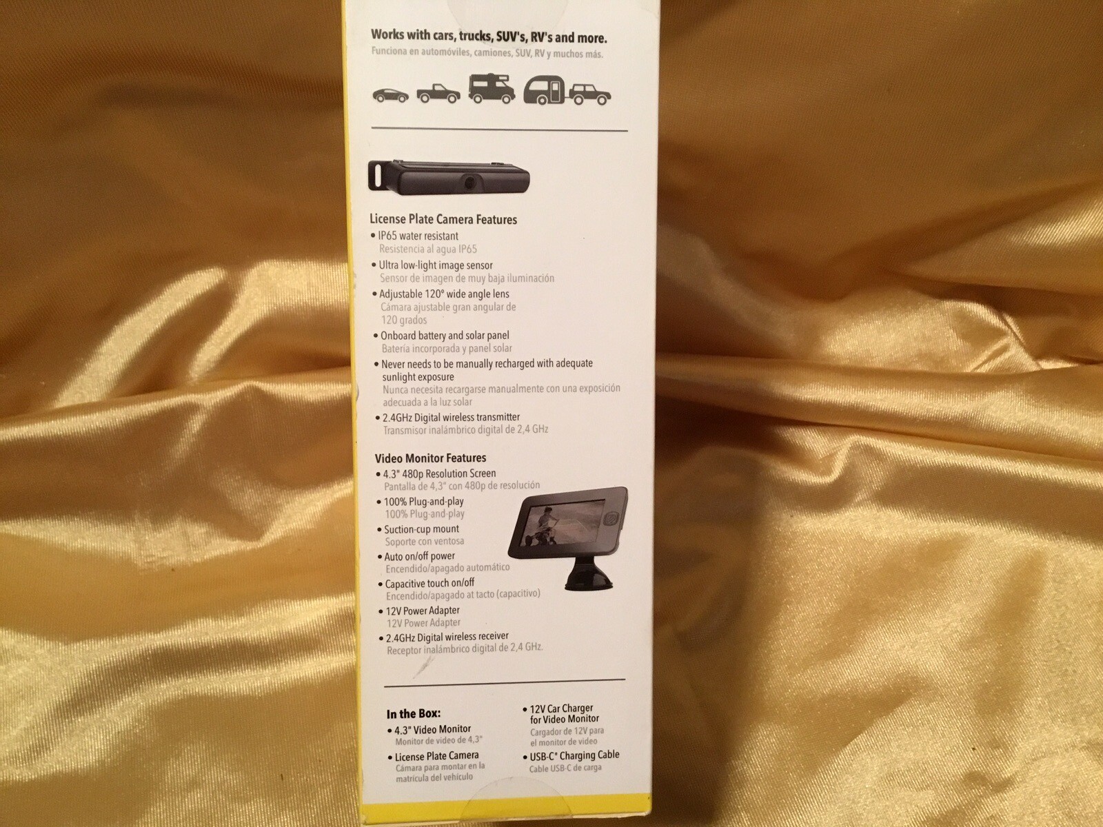 Scosche Wireless Solar Powered Backup Camera System (WBUSSPF43-XC0) for ...