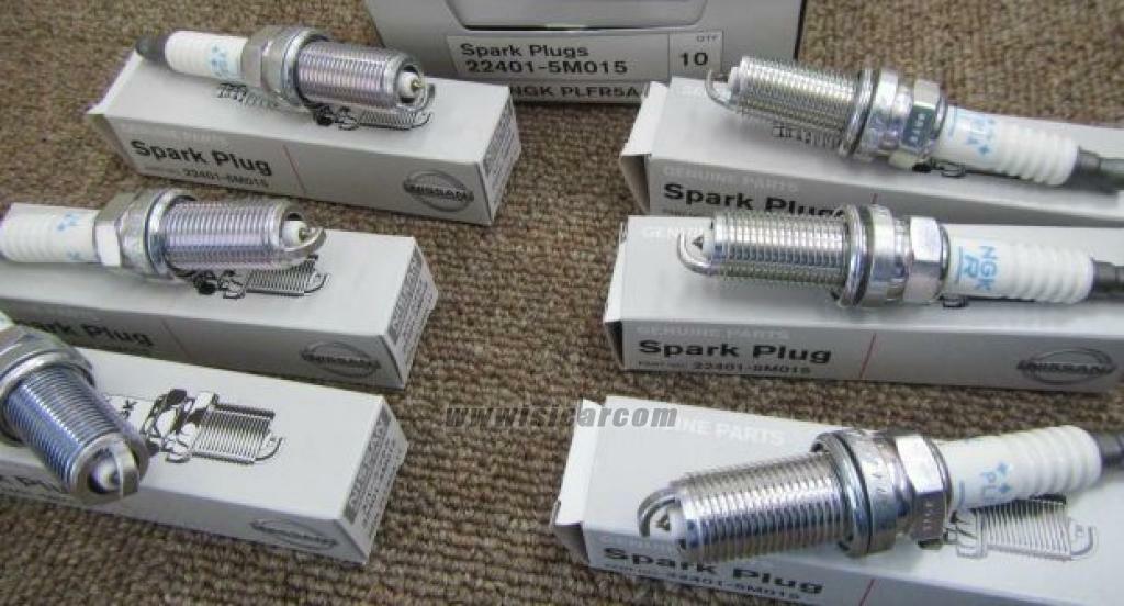NISSAN ELGRAND E51 VQ35DE GENUINE SET X6pc SPARK PLUGS 22401-5M015 NGK ...