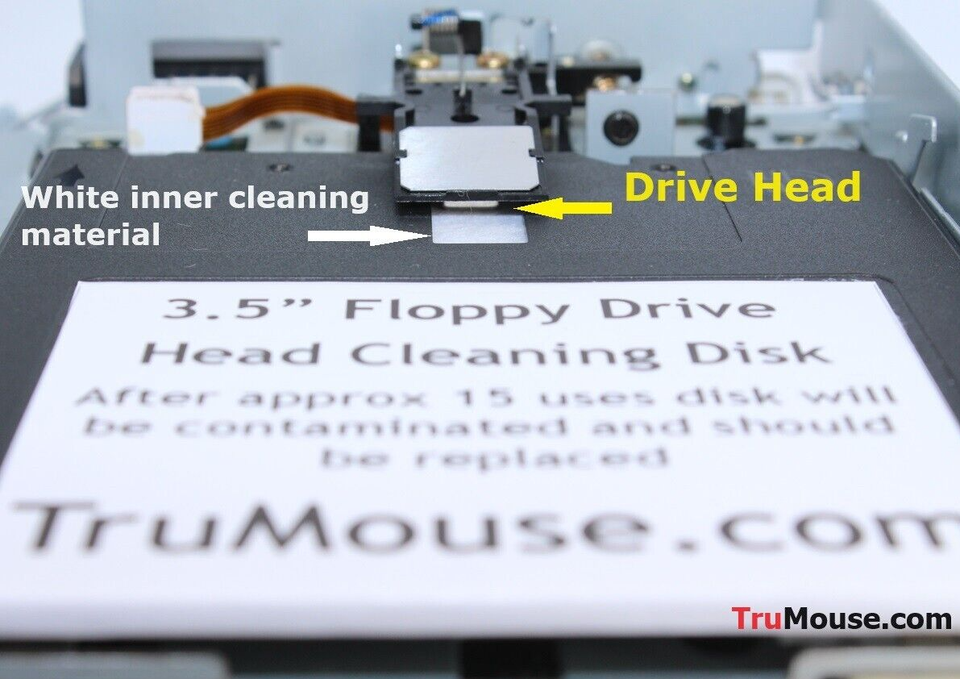 3.5 Floppy Drive Head Cleaning Disk - Fix Read Errors for Retro ...