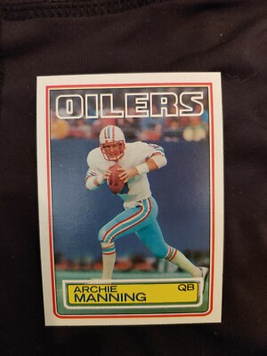 1983 Topps Archie Manning football card Houston Oilers #278 mint | eBay