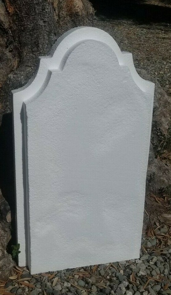 G- Faux Finished Blank Realistic Tombstone Gravestone DIY Paint, Carve ...