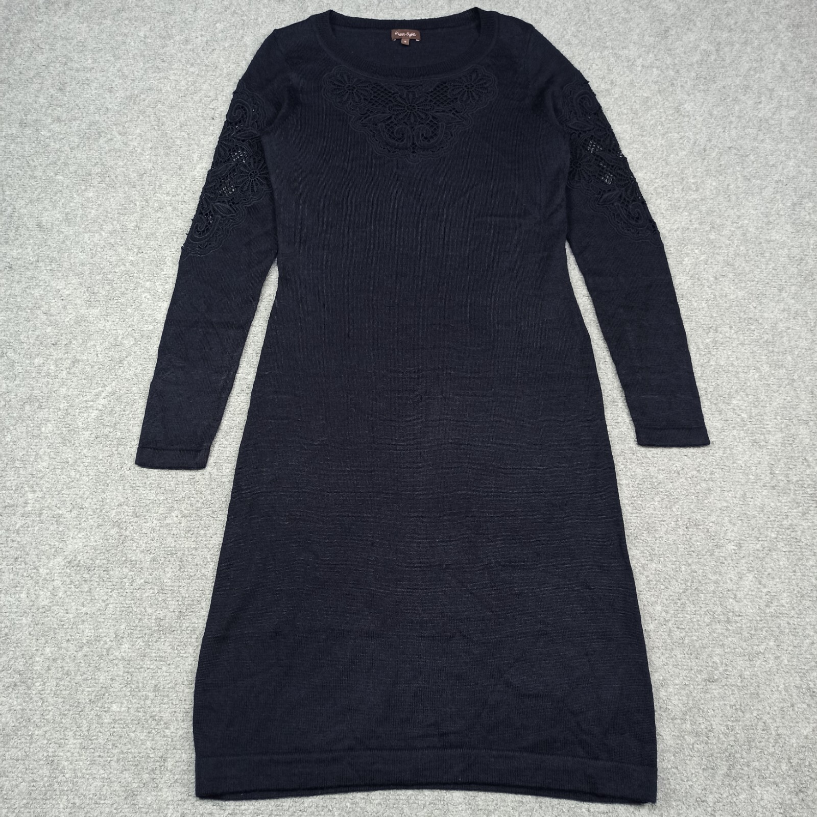 Phase-Eight Womens Jumper Dress UK 8 DE 34-36 Navy Blue 30% Wool Knit ...