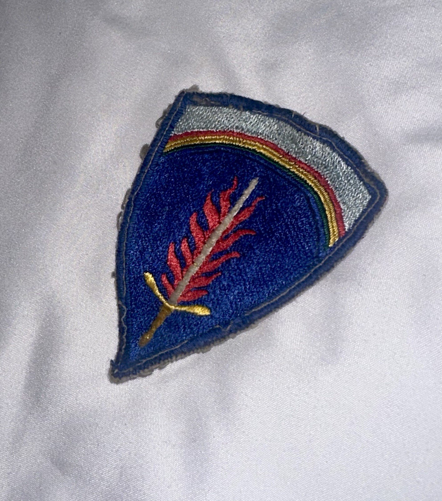 US Army WW2 Flaming Sword Of Freedom Rainbow Patch WWII | eBay