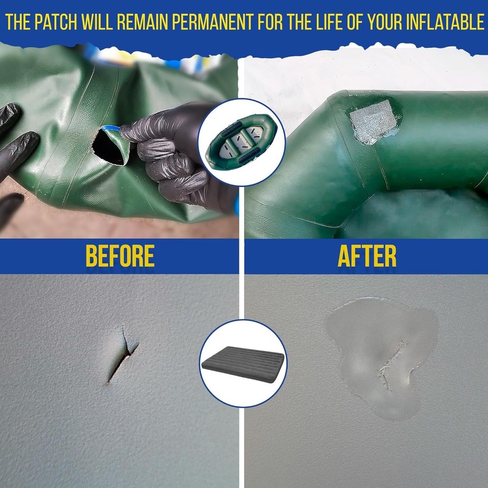 PVC Stitch Heavy Duty Repair Kit for Air Mattresses, Waterbeds, Hot ...