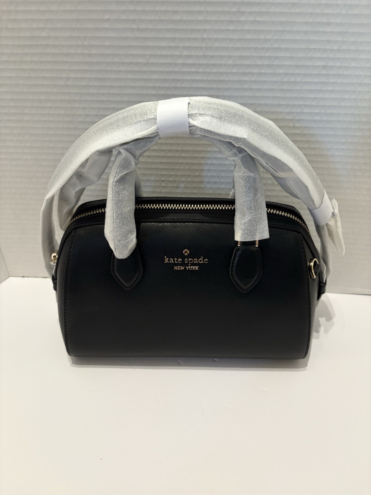 Kate Spade Small Black Leather Madison Duffle-NWT | eBay