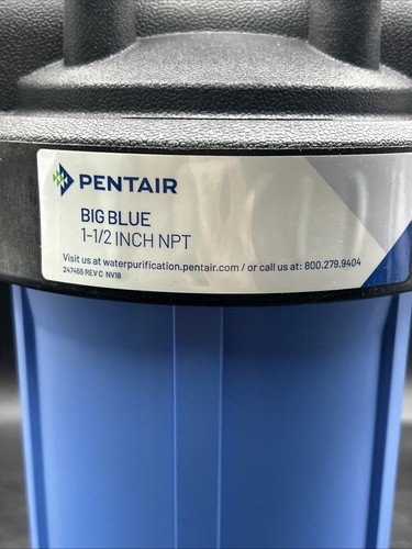 Pentair Penetek Big Blue 1-1/2inch NPT Water Filter Housing 30-100psi ...