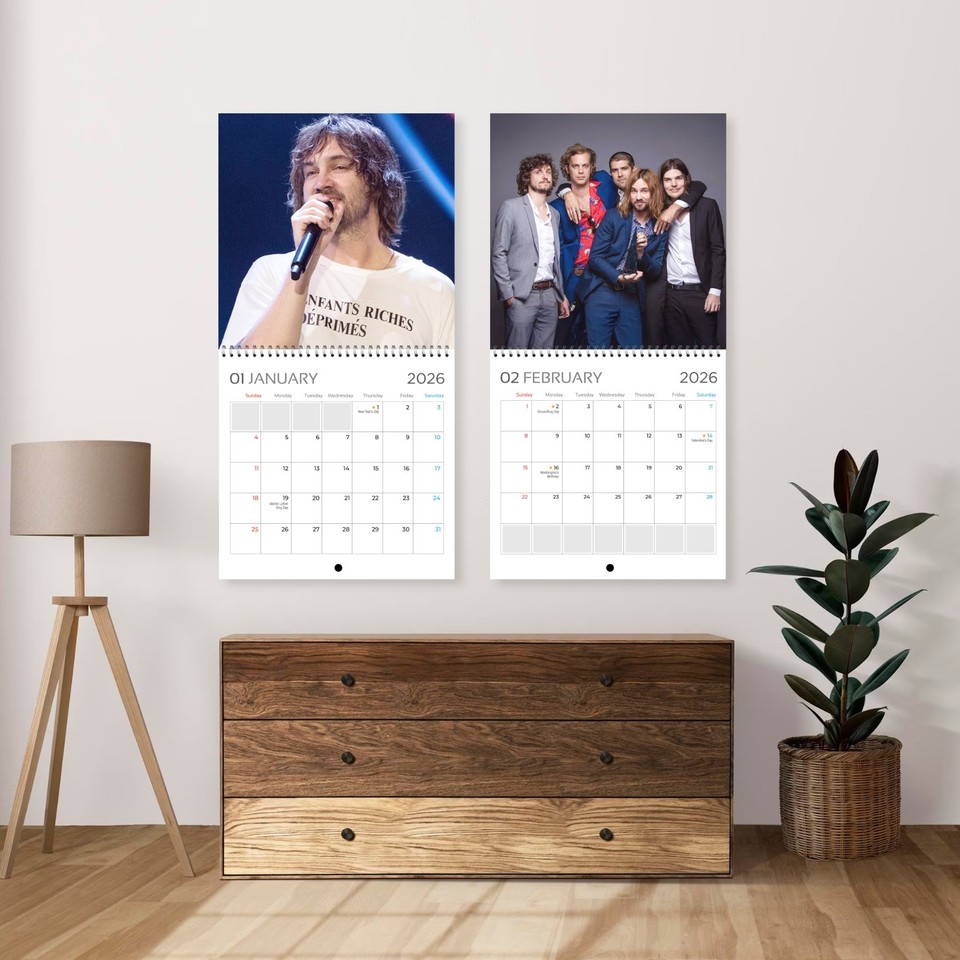 Tame Impala 2026 Wall Calendar 12-Month Celebrity Photo Calendar | eBay