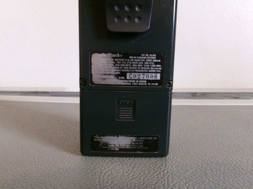 Radio Shack PRO-96 500 CH. Analog/Digital Police/Fire/EMS Scanner-P25 ...