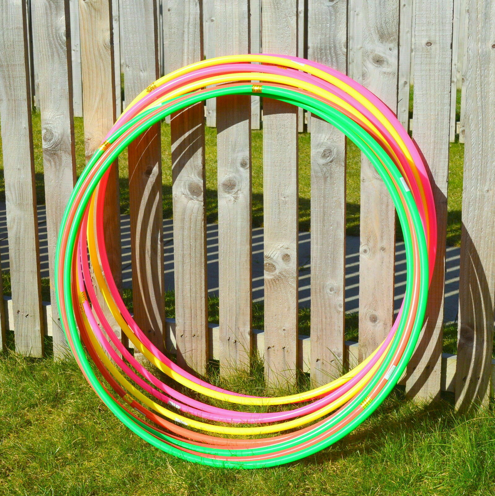 Children's Adult Plastic Hoola Hoop Multicolour Kids Fitness Activity ...