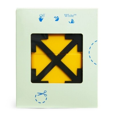 Off White AirPod Pro Case NEW IN BOX Yellow Black Designer $120+ MSRP ...