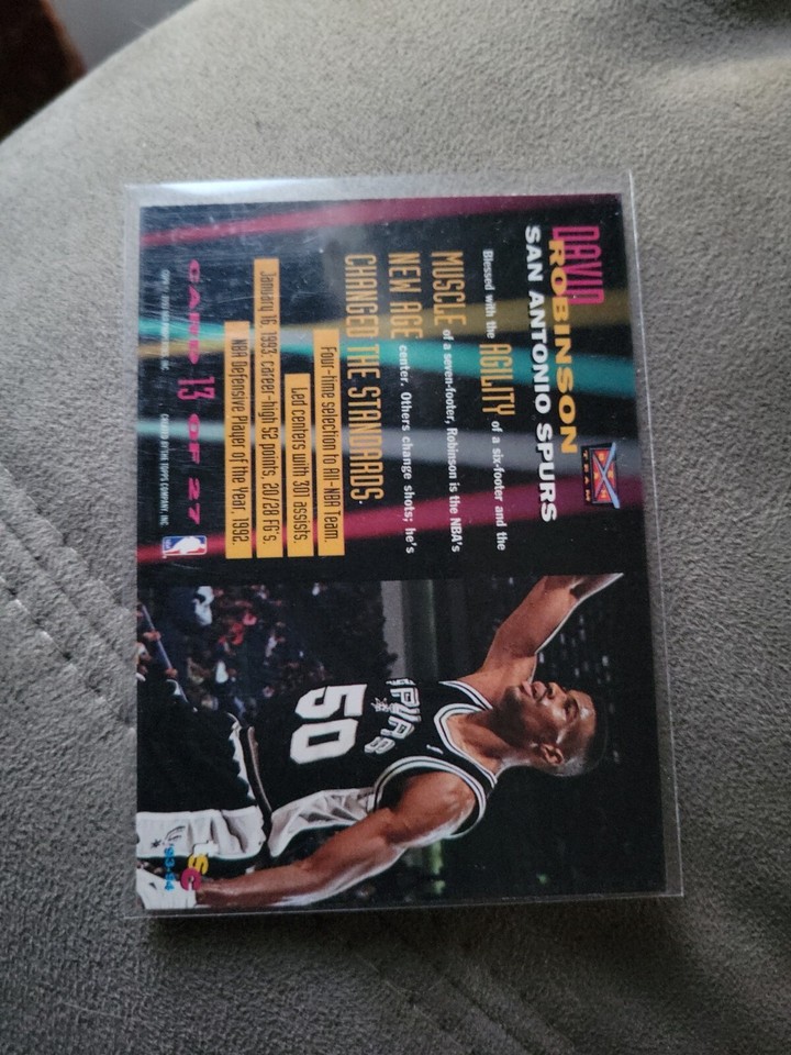 1993-94 Stadium Club David Robinson Beam Team #13 Spurs | eBay