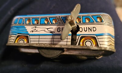 Greyhound Tin Windup Bus Toy Vintage Japan 3" long | eBay