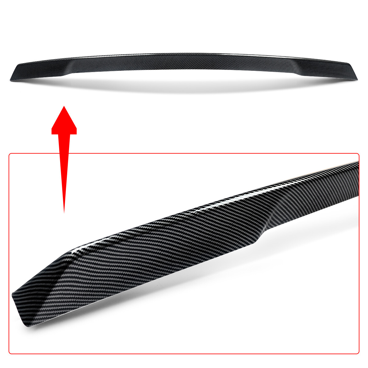 SRT WK2 Rear Mid Wing Spoiler Trunk For Jeep Grand Cherokee 2013-21 ...