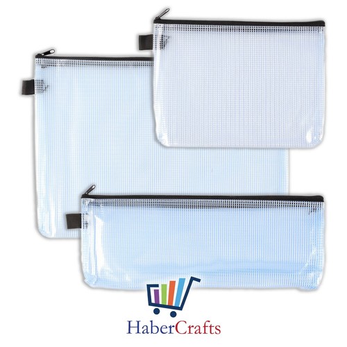 Tuff Bag Zip Wallet Clear Plastic Wallets Zipped Pouch File Pencil Case ...