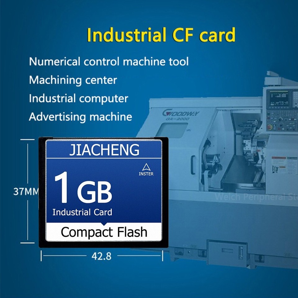 1GB CNC CF Compact Flash card+CF-PCMCIA Adapter+SSK USB2.0 Card reader ...