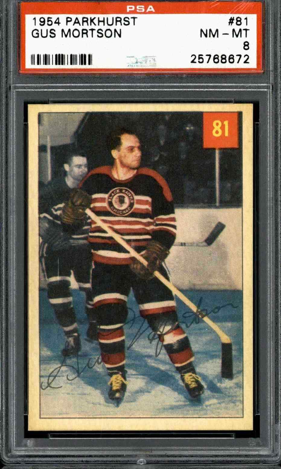 1954 Parkhurst #81 Gus Mortson - PSA 8 | eBay