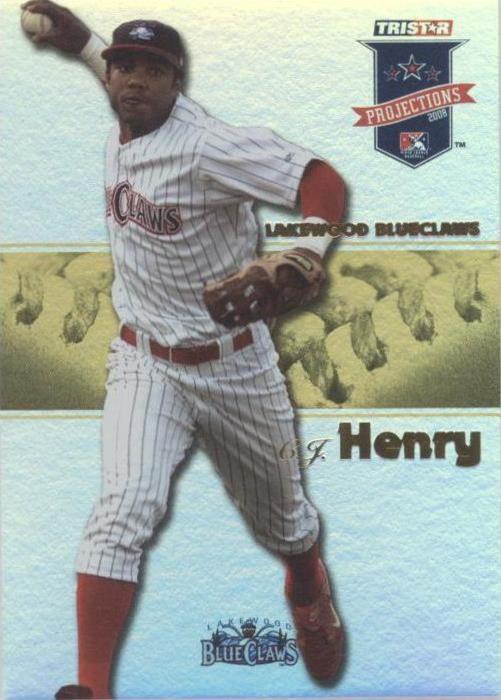 2008 TRISTAR PROjections - C.J. Henry #185 Yellow Reflectives /25 for ...