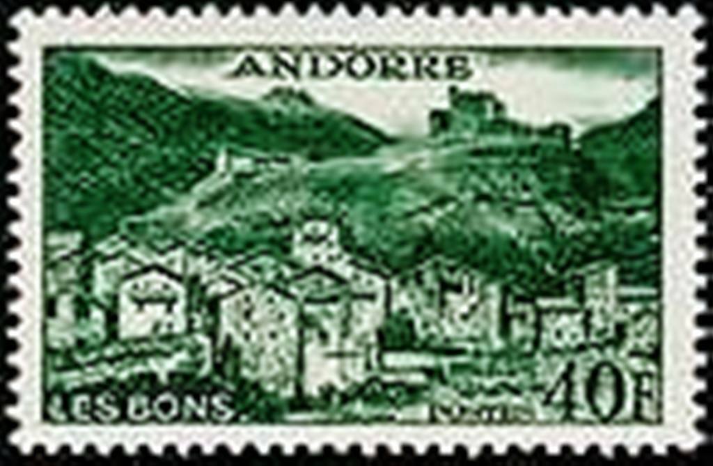 Andorra French Stamp Yvert 151 " The Hamlet Of Vouchers 40F " New Xx ...