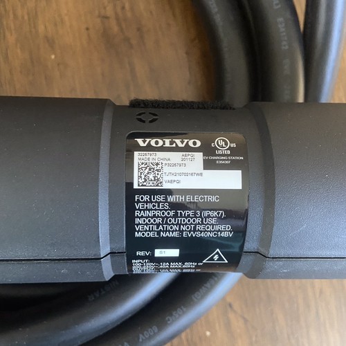Volvo EV Charger S60 S90 XC60 XC90 XC40 PHEV Charging cable 120v 240v ...