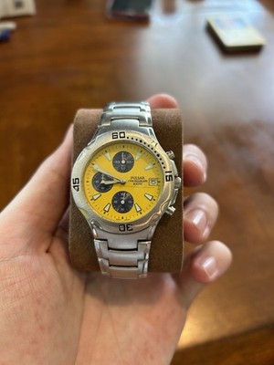 PULSAR Chronograph Stainless Steel 100M 10 Bar Wrist Watch | eBay