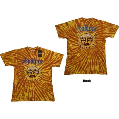 Sublime Sun Face T-Shirt Orange New | eBay