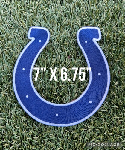Indianapolis Colts BIGGEST 7” Patch Iron On Embroidered US Seller | eBay