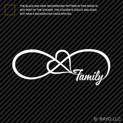 (2x) Family Love Heart Infinity Forever Symbol Sticker home heart | eBay