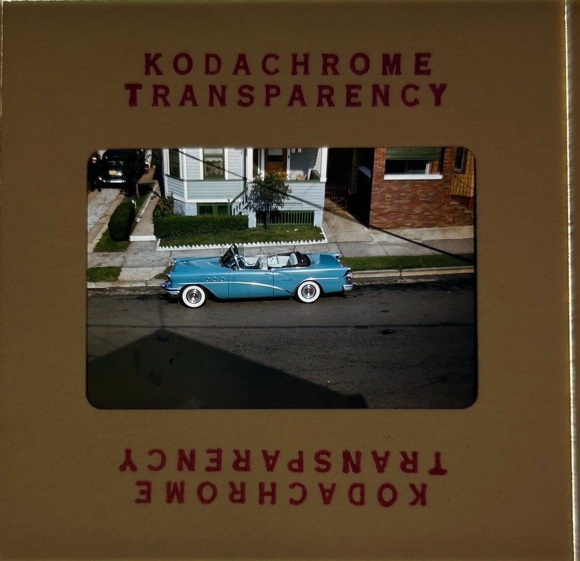 Set of 3 1950s 35mm Kodachrome slides - 1955 Buick Special Convertible ...