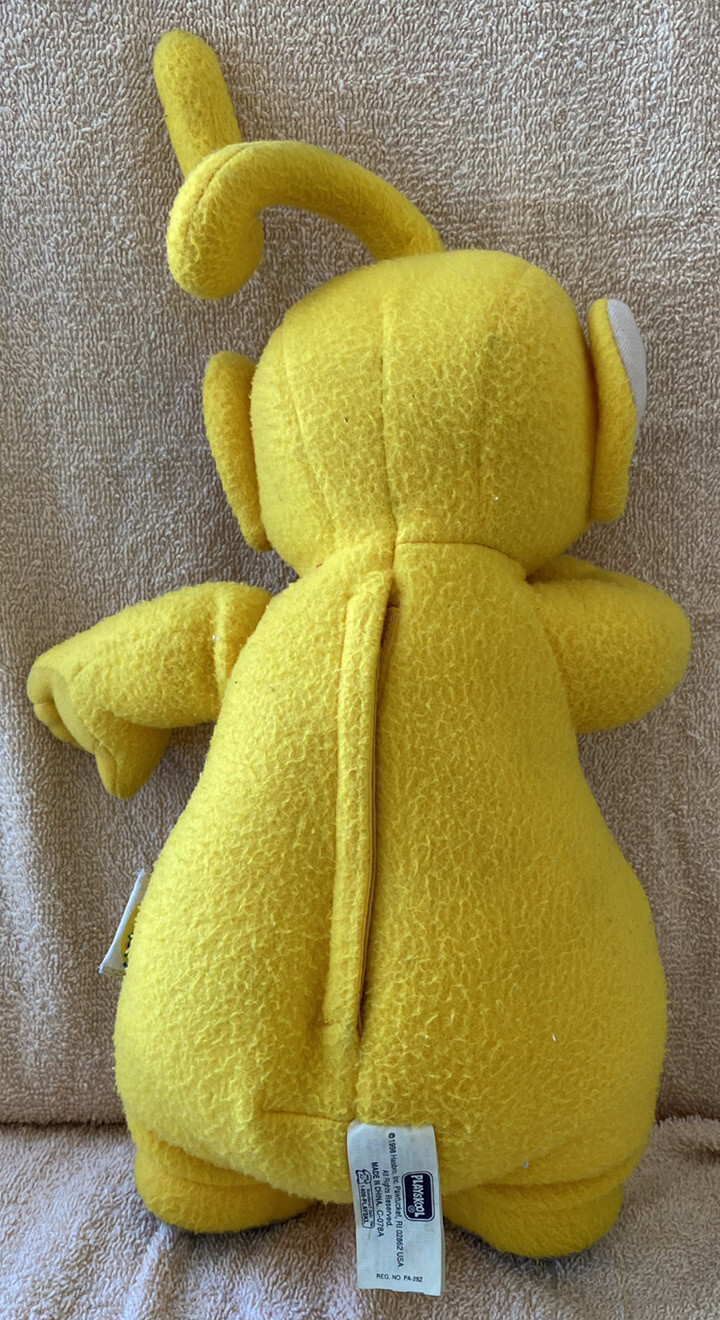 Vintage Teletubbies 1998 Talking Laa Laa Plush LaLa Yellow Doll Tested ...