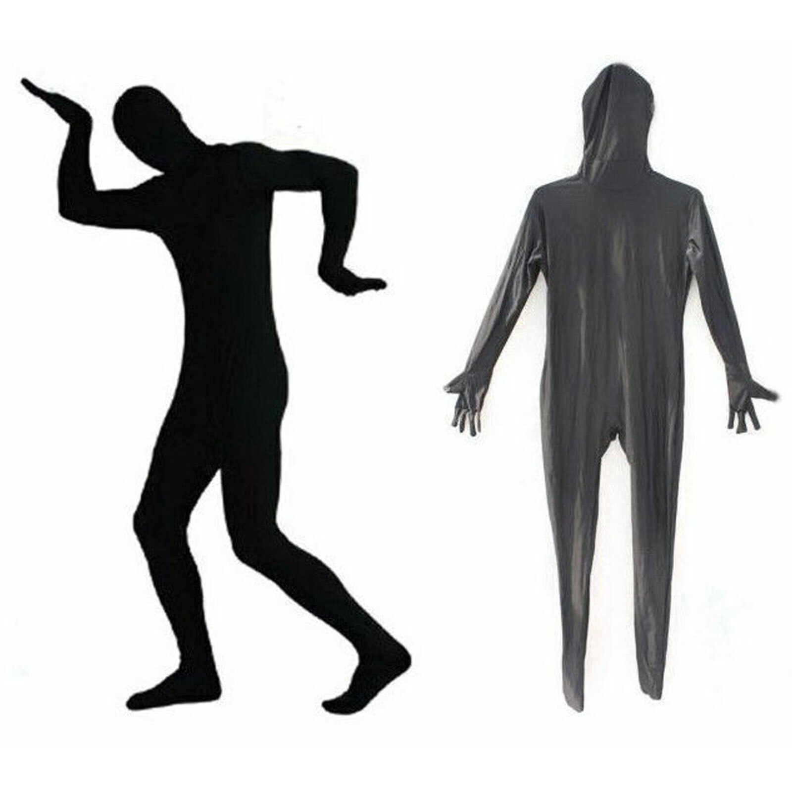 Full Body Men Women Spandex Cosplay Invisible Morph Suit Party Costume ...