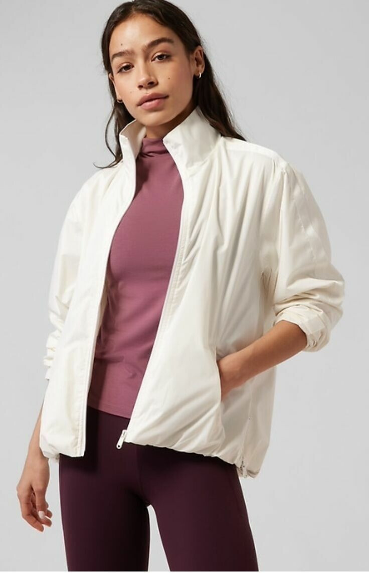 Athleta Sightseer Lace Magnolia White Jacket Size Extra Small XS NEW NWT Flower | eBay