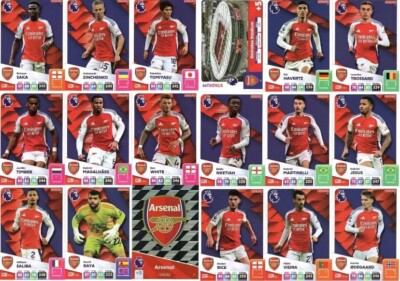 Arsenal Choose your own player Panini Premier League Adrenalyn XL 2025 ...