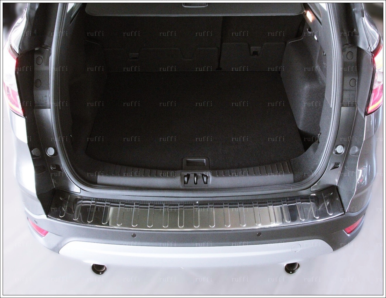 Chrome Rear Bumper Protector BRUSHED S.STEEL For Ford KUGA 2013 to 2019 ...