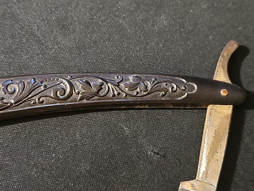 Rare/Vintage Antoni Tadross Straight Razor/Victorian Lady Fancy Handles ...