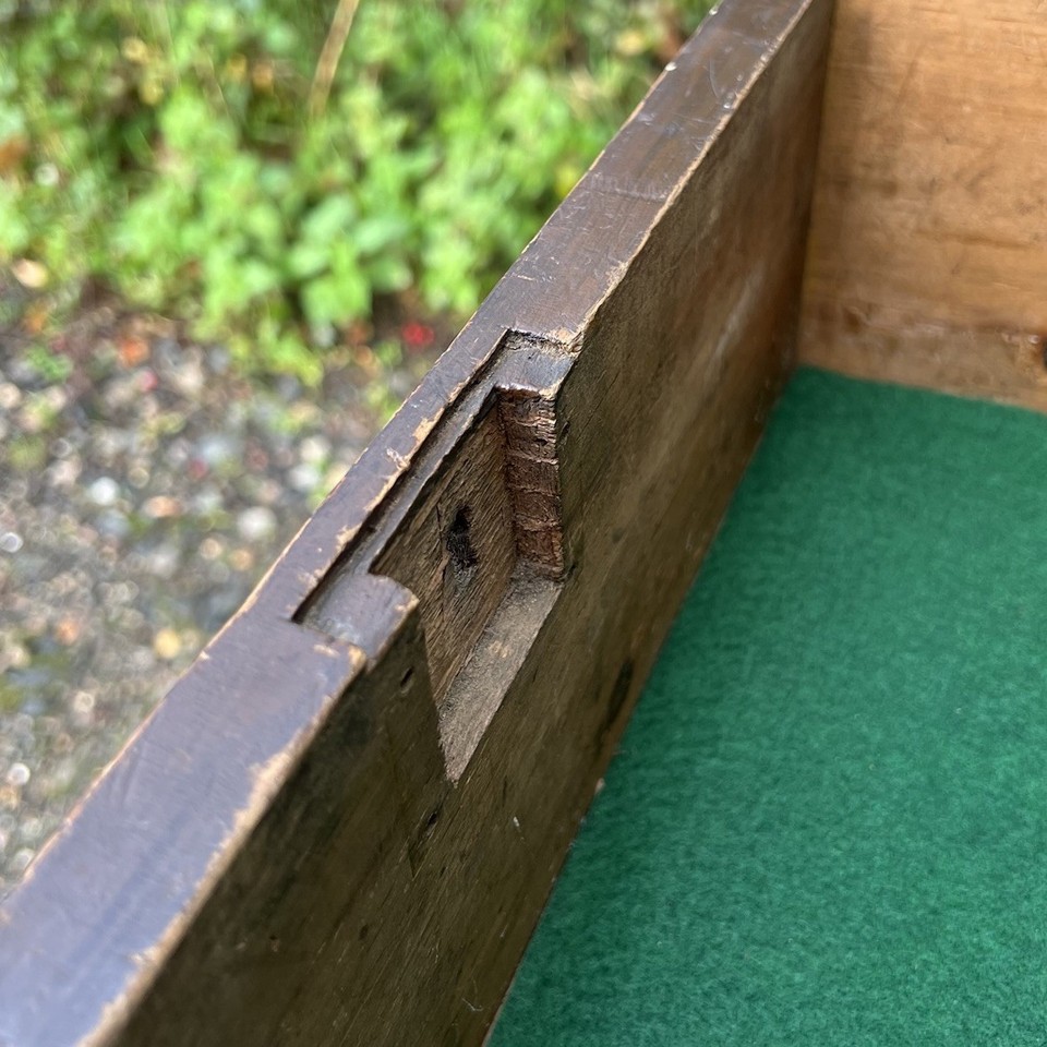 Vintage Wooden Engineers Collectors Tool Watch Makers Cabinet Box Chest ...