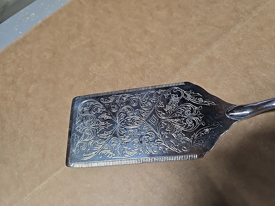 Vintage Engraved Rectangle Cake Slice Server | eBay