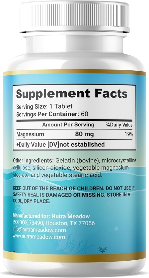 Hydrogen Water Tablets for Drinking Water Molecular H2 Magnesium 80mg ...