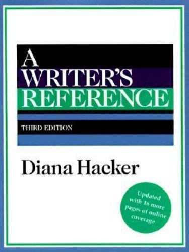 A Writer's Reference [Internet Edition] 9780312172169 | eBay