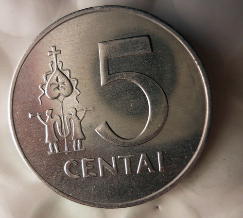 1991 LITHUANIA 5 CENTAI - AU - First Year Series - FREE SHIPPING - BIN ...