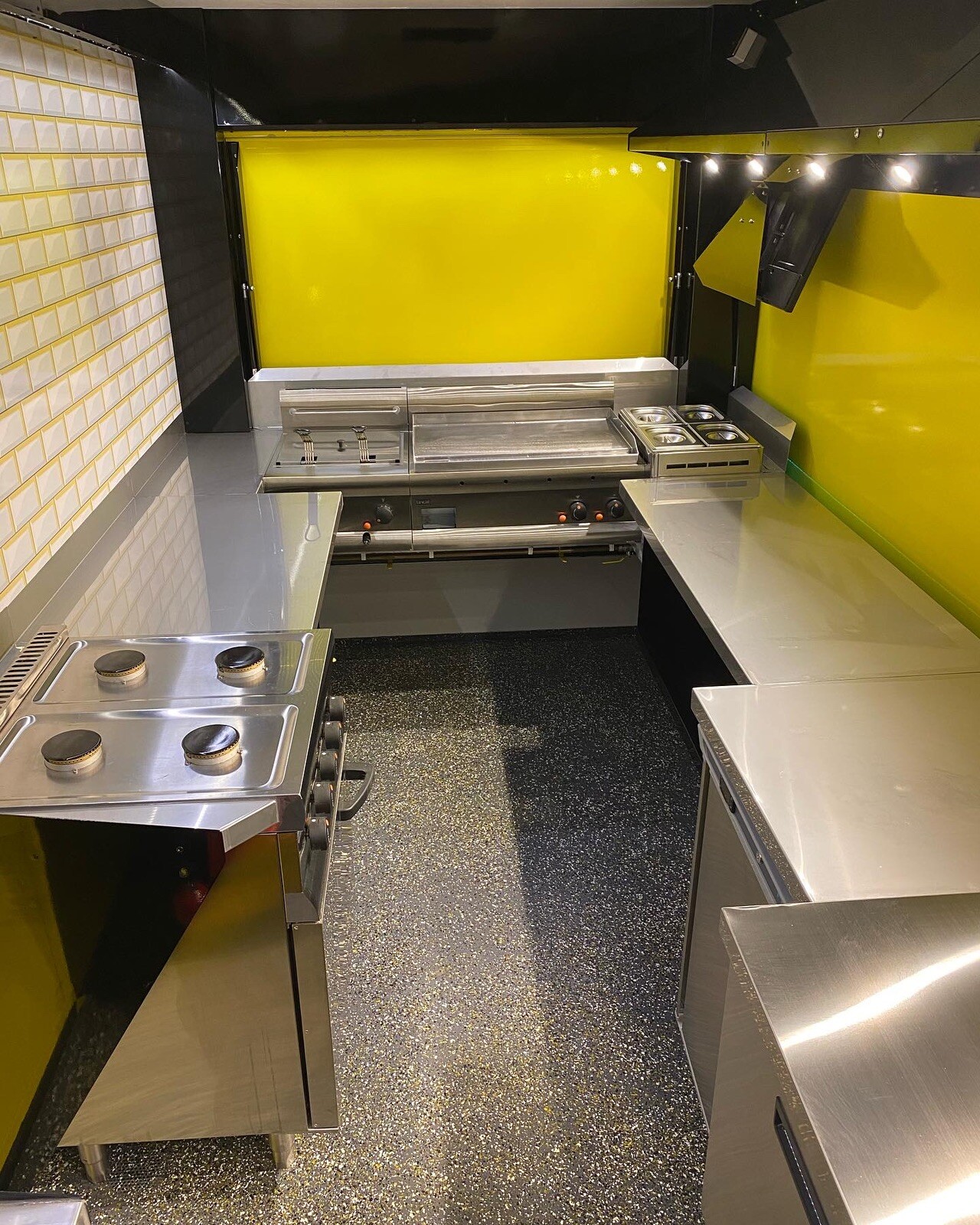 catering conversion low loader box van burger fish and chips promo ...