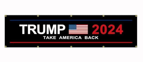 2x8 Feet Trump 2024 Decor Banner Flag - Donald Trump 2024 Take America ...