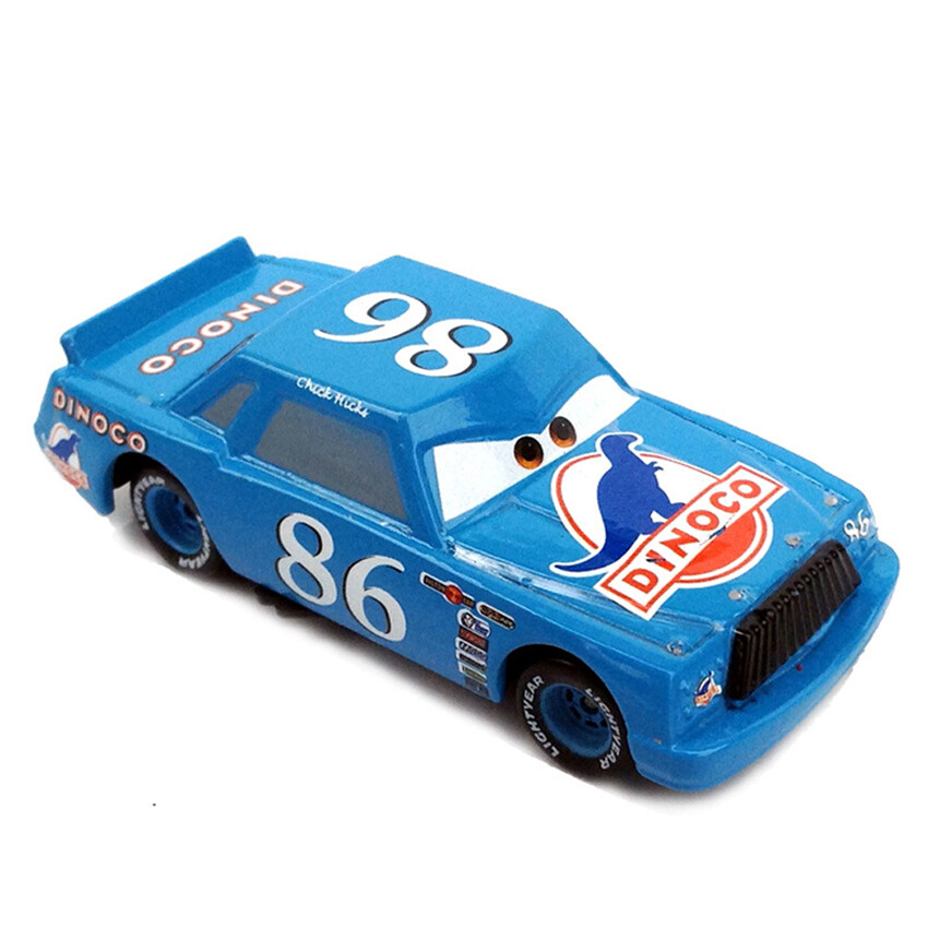 3 Pack Diecast Disney Pixar Cars McQueen Dinoco King Dinoco Chick Hick ...