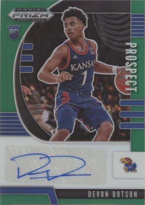 2020-21 Panini Prizm Draft Picks - Prospect Autographs Devon Dotson #PA ...