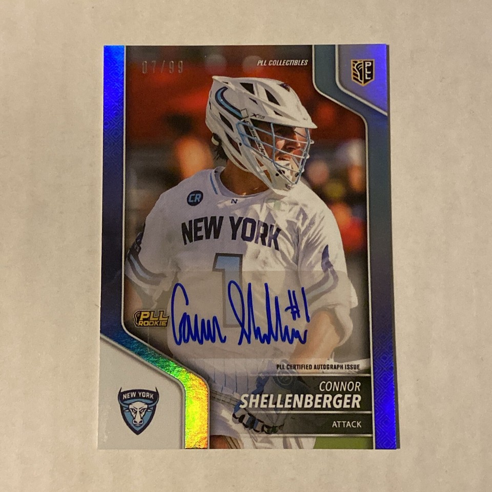 2024 Premier Lacrosse League Blue AUTOGRAPH card CONNOR SHELLENBERGER 7 ...