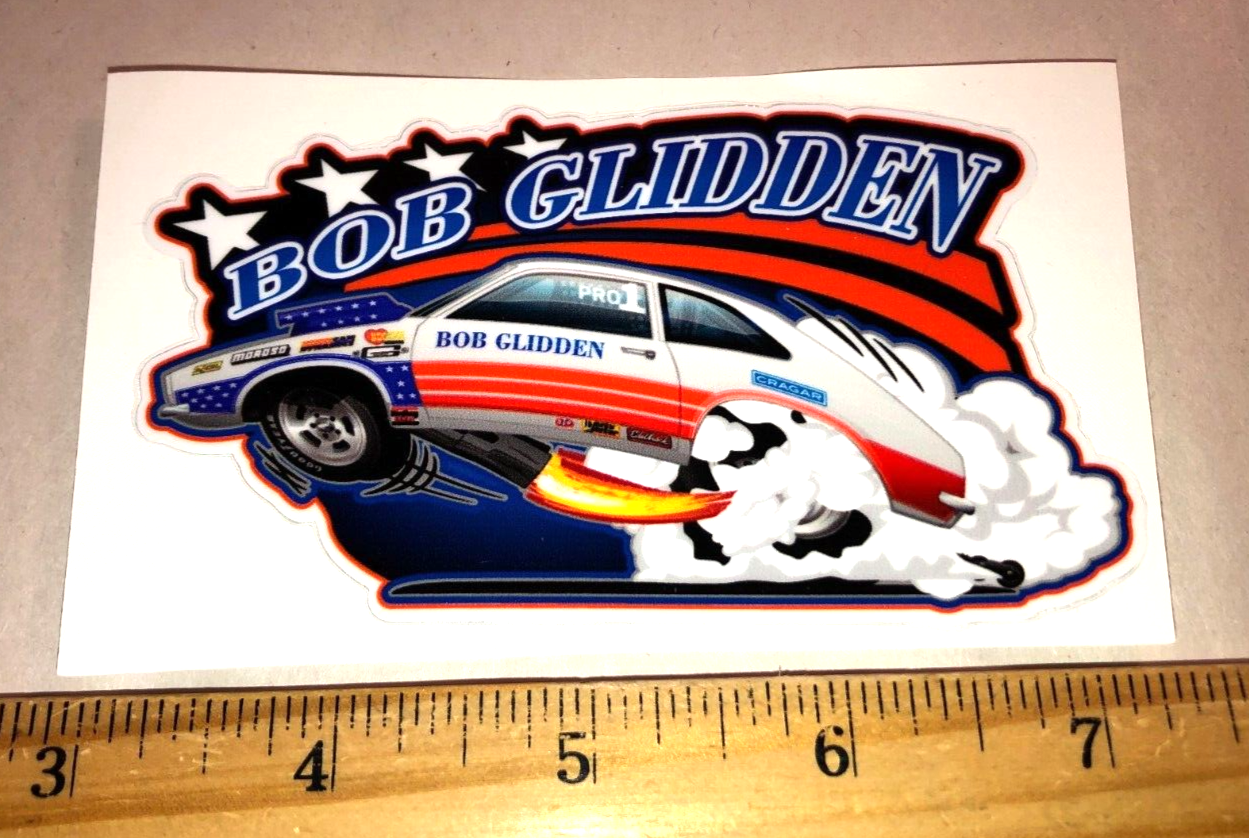 BOB GLIDDEN FORD PINTO WHEELIE PRO STOCK NHRA Drag Racing Sticker Decal ...