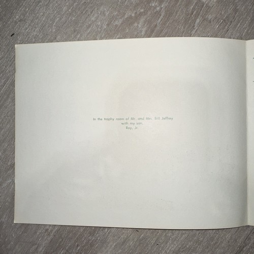 Vintage Roy Weatherby Rifles Christmas Card Showing Trophy Room Of Bill ...