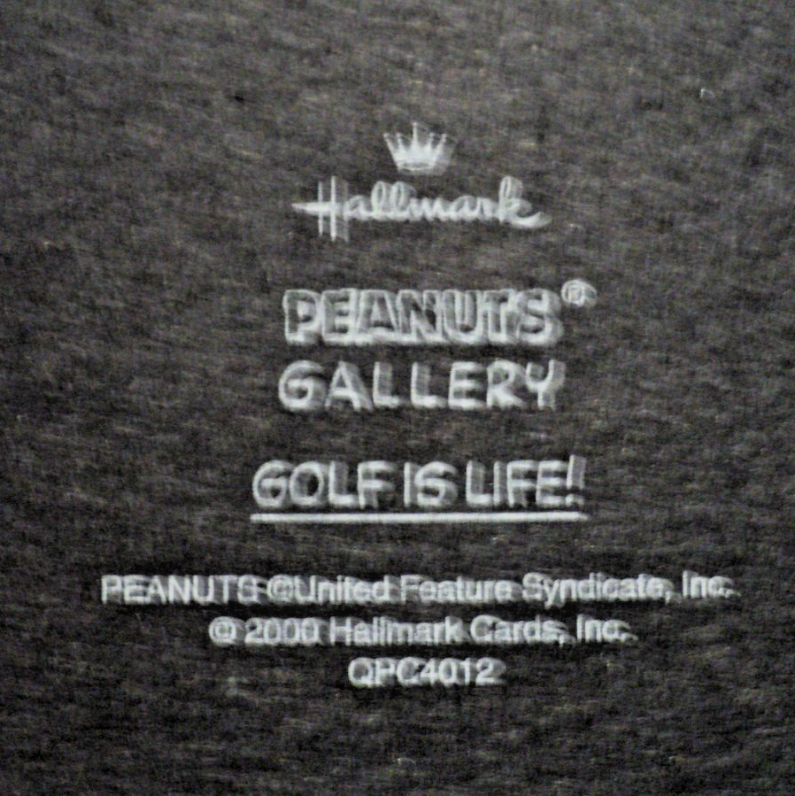 PEANUTS GALLERY "GOLF IS LIFE" (2000, Hallmark) BRAND NEW: Limited ...